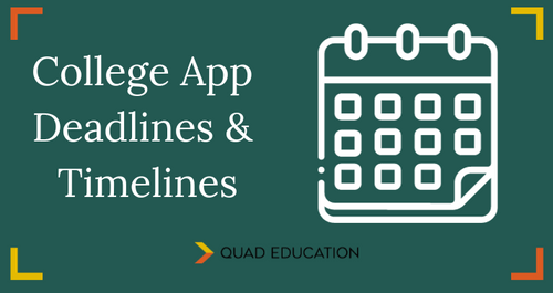2024/2025 College Application Timeline & Deadlines